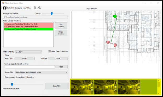 Overlay notes on a map – ClearEdge3D Support